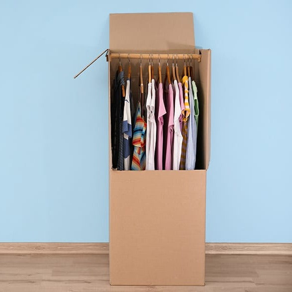 Corrugated Hanger Box 23" x 21" x 44" – Den Packaging